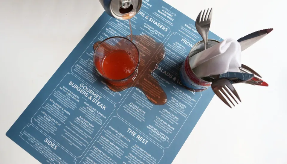 Waterproof menus that last the test of time... introducing SuperTuffMe ...